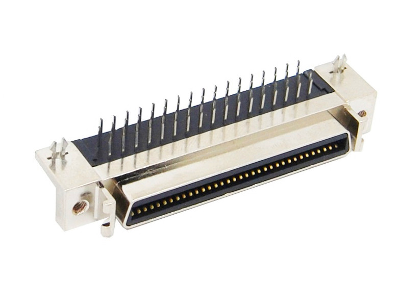 SCSI Connector 68Pin PCB Right Angle Female Connector CN Type_SCSI Connector Series-惠兴力HULYN