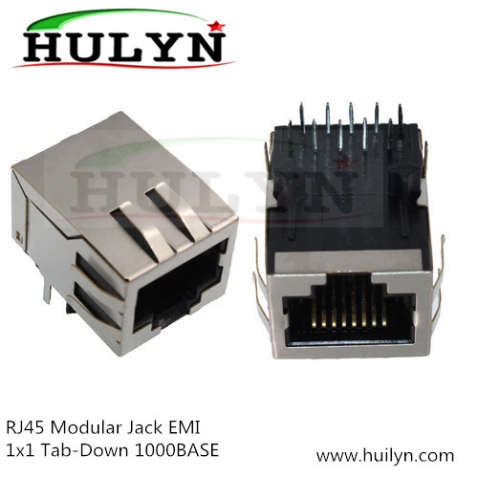 千兆RJ45连接器单口无灯带弹_RJ45 1xN Tab-Down Series_千兆RJ45|万兆RJ45|防雷RJ45|超薄RJ45 深圳 ...