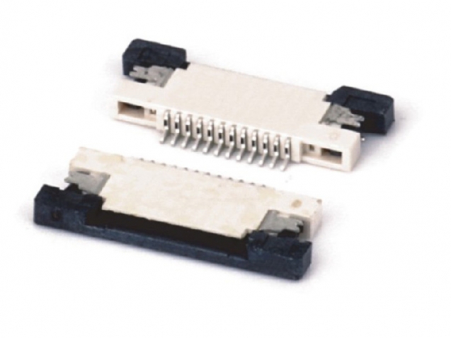 FFC/FPC Connectors, pitch 0.5mm, drawer top connection, H=1.2mm_FFC/FPC Connector Series-惠兴力HULYN