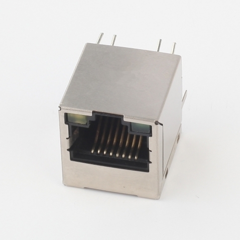 Vertical RJ45 Jack With transformer and LEDs_Vertical RJ45 MODULAR JACK ...