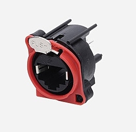 RJ45 data connector, round, right angle, DIP_RJ45 Plug/Adapter Series-惠 ...