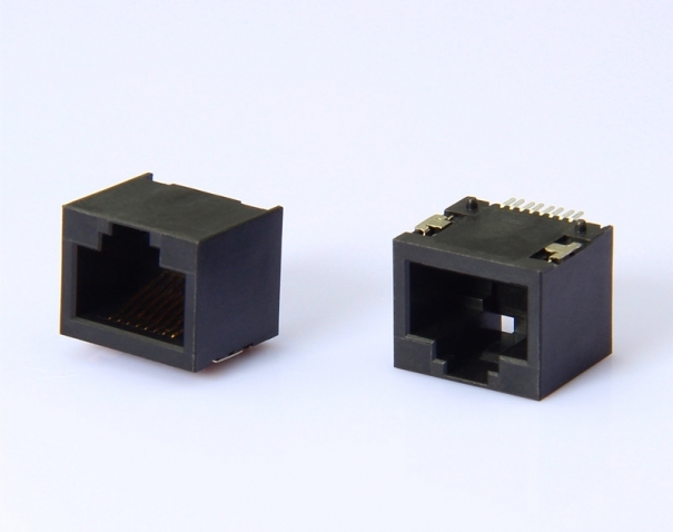 Unshielded RJ45 Modular Jack, Surface Mount Type_RJ11/RJ45 Single Port PCB Jack-惠兴力HULYN