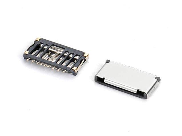 T-flash CONN card socket SIMPLE SWITCH TYPE_卡座 連接器系列-惠兴力HULYN