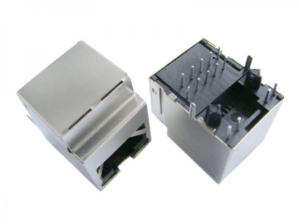 Vertical RJ45 Jack with transformer and LEDs_Vertical RJ45 MODULAR JACK ...