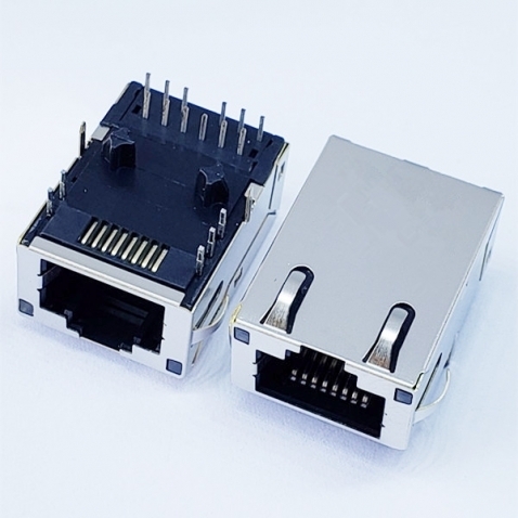 integrated magnetics RJ45 Connector H=11.3mm_ RJ45 1xN Tab-UP Series-惠兴 ...